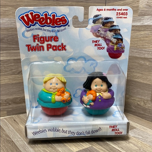 Hasbro | Toys | Weebles Wobble Figure Twin Pack Boy And Girl Vintage ...